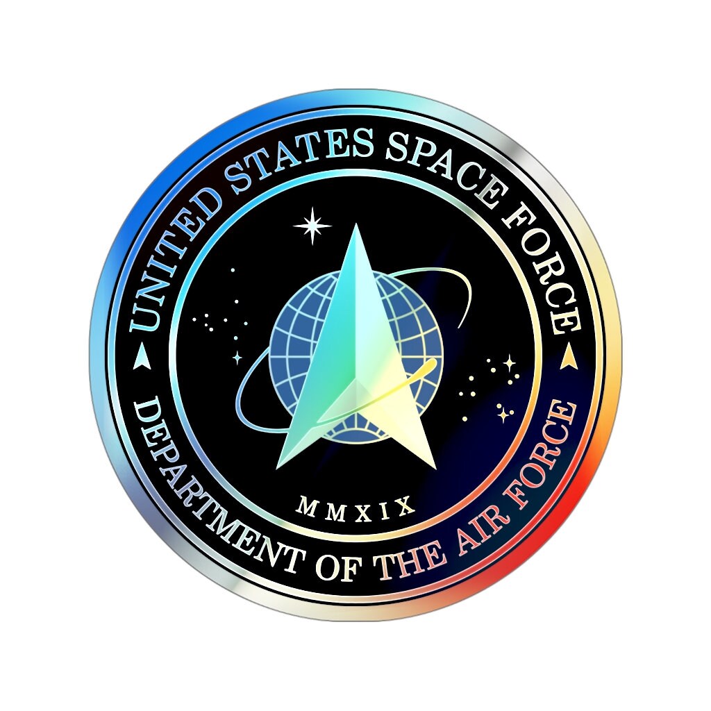 Holographic Space Force USSF Logo Die-cut Stickers Military Sticker ...