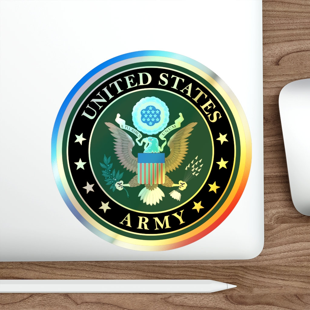 Holographic US Army Logo Die-cut Stickers Military Sticker Army Mom ...