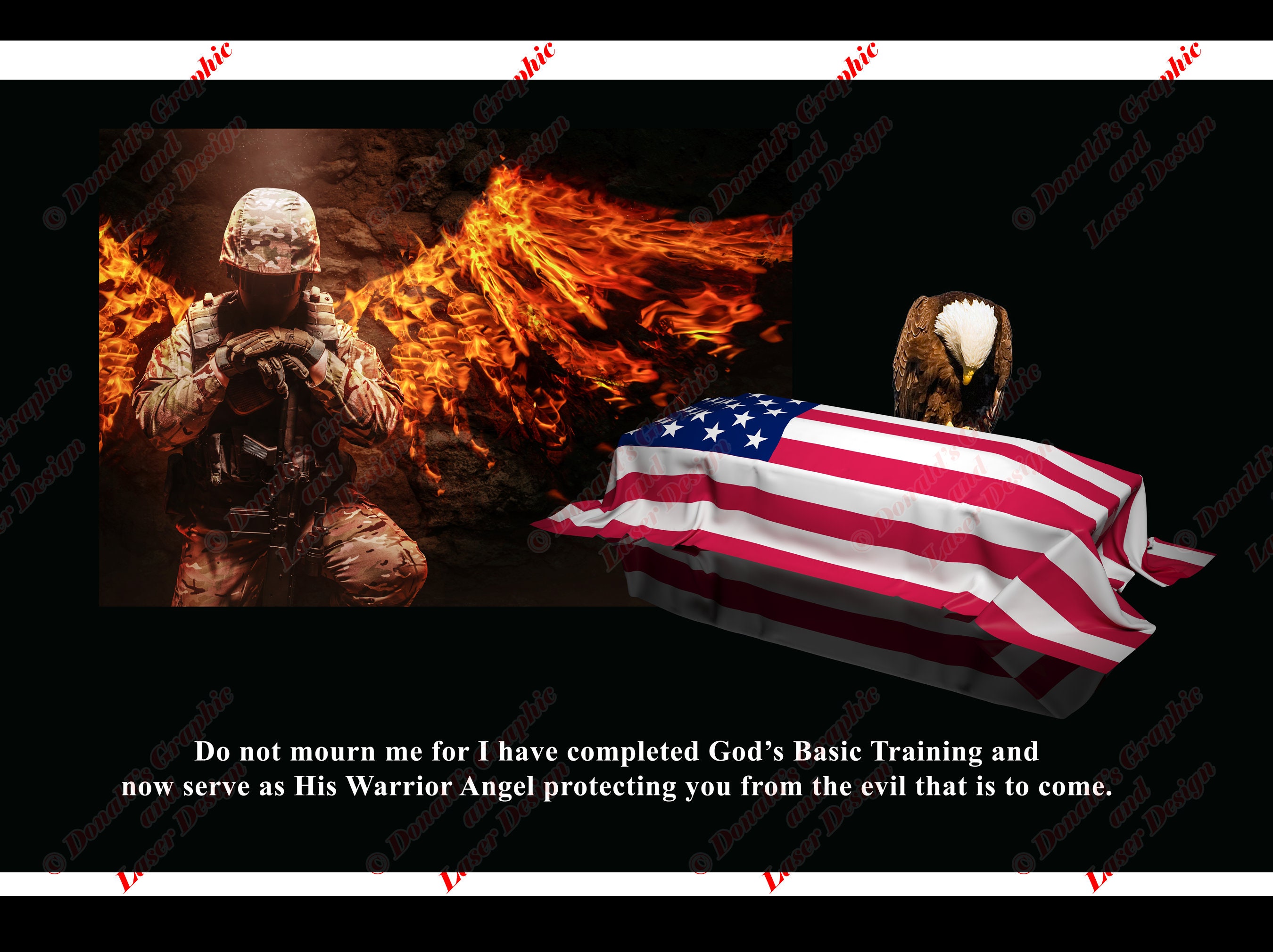 Fallen Soldier Warrior Angel Digital Download | Digital Prints ...