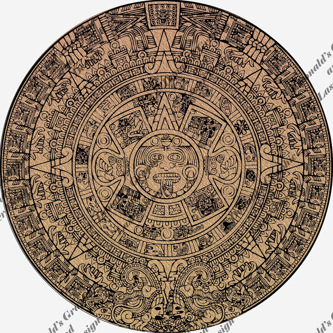 Aztec Calendar Sandstone Sticker Decal Label Tag Gifts - Etsy