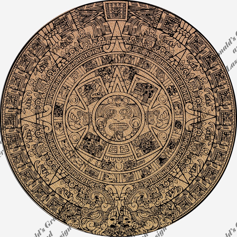 Aztec Calendar Sandstone Digital Download | Digital Prints ...