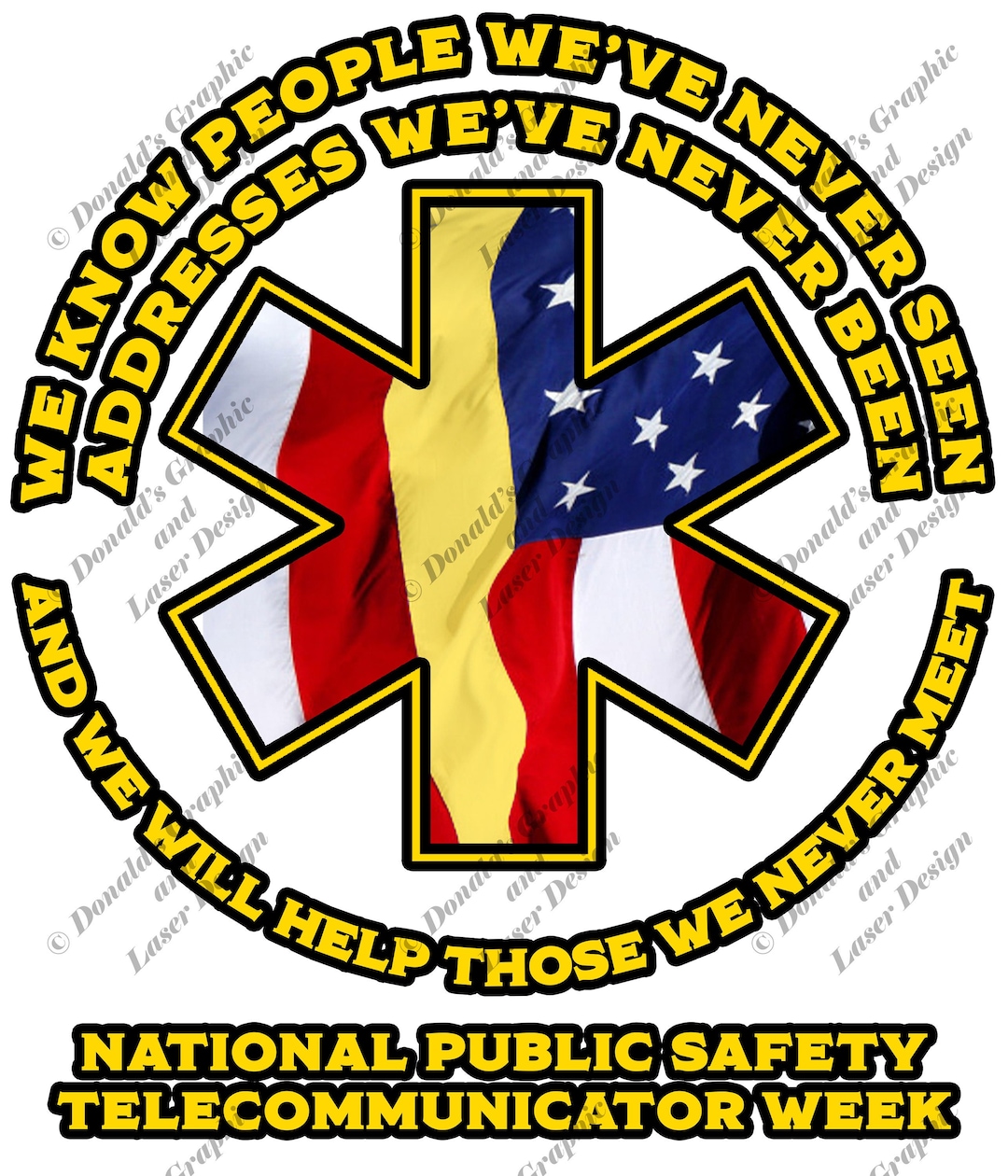 911 Dispatcher National Public Safety Telecommunicator Digital Download ...