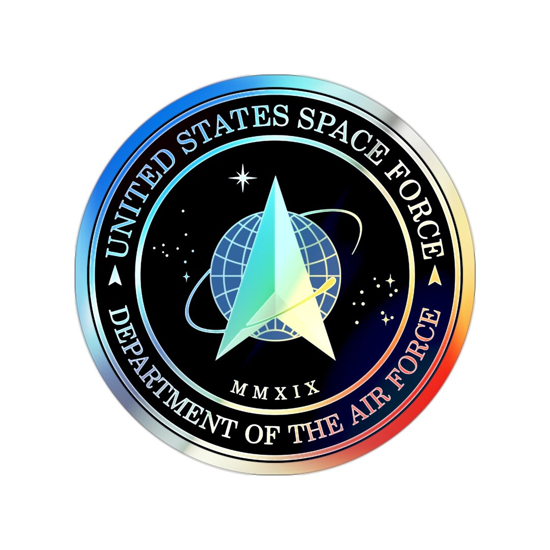 Holographic Space Force Logo Die-cut Stickers Military Sticker Space ...
