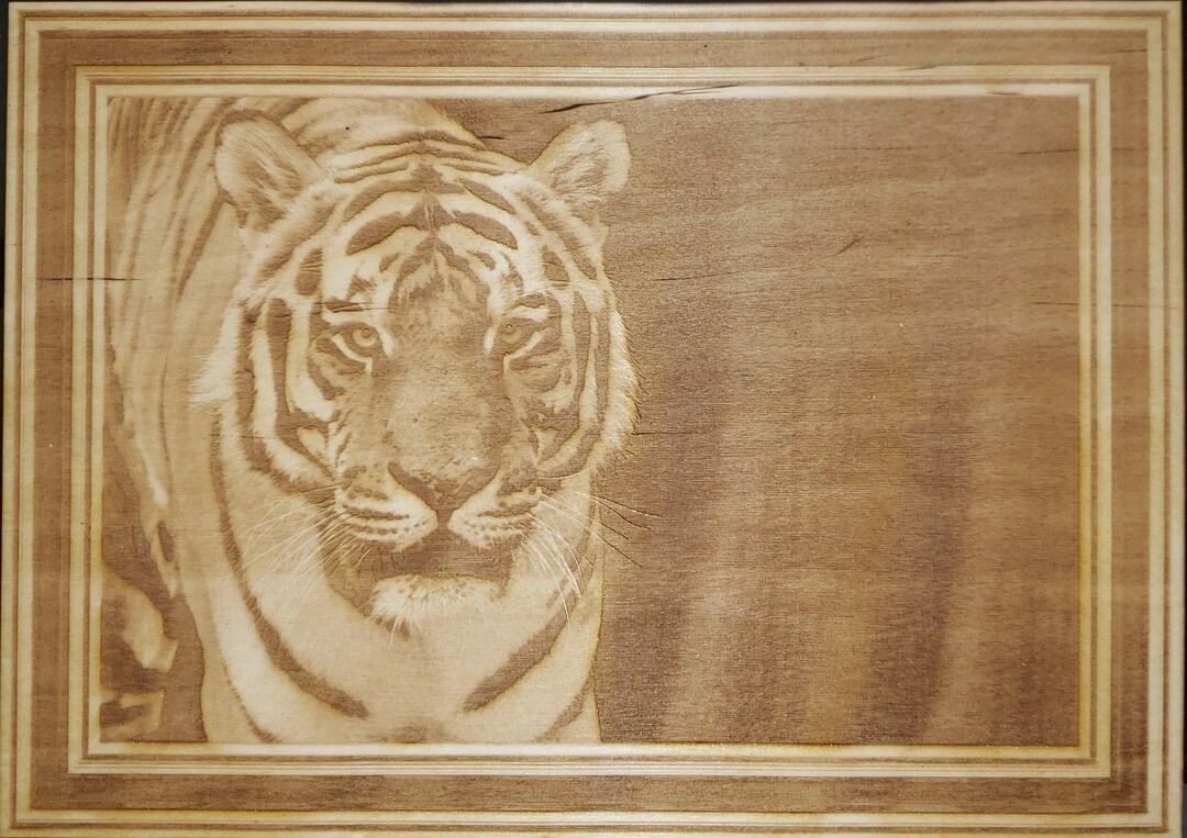 Laser Cut Tiger Wall Art – Wood Engrave Design (digital Download) - Etsy
