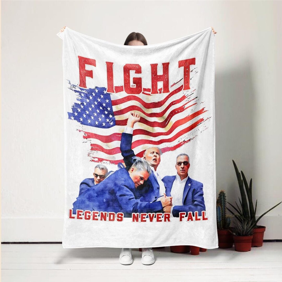 Trump Blanket, Trump 2024, Election 2024 Trump Design, Trump 2024 ...