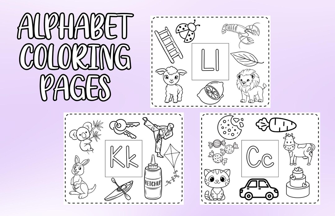 26 Printable Alphabet Coloring Pages Worksheets for Kids | Preschool ...