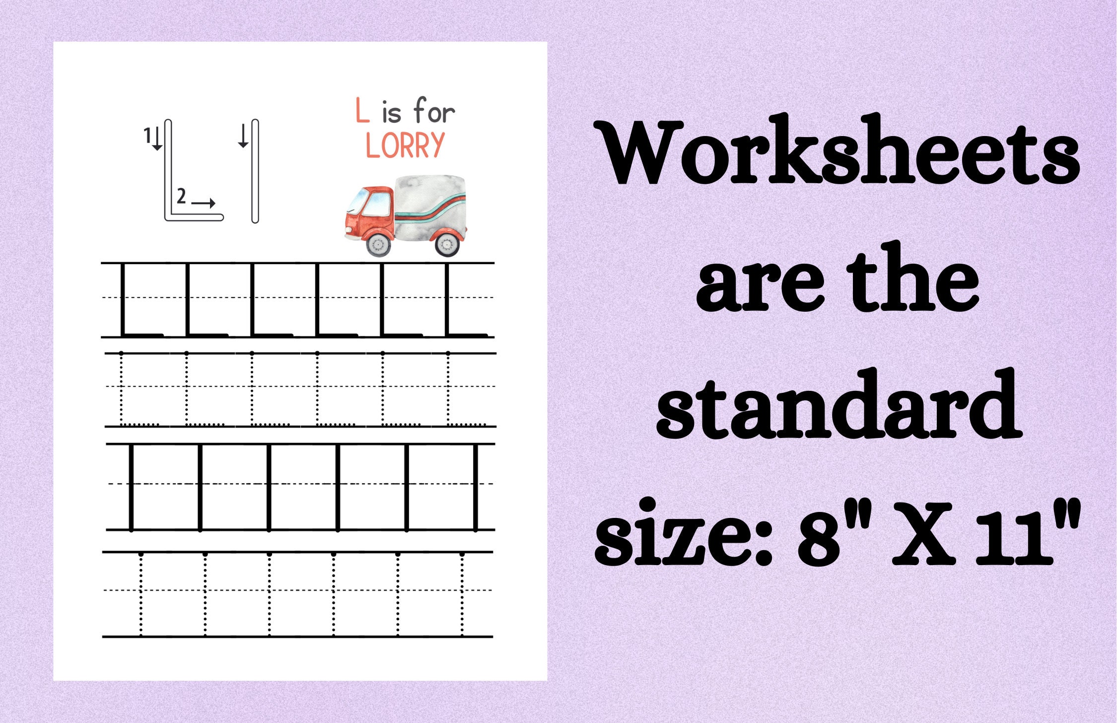26 Transport Alphabet Tracing Worksheets and Flashcards, Kindergarten ...