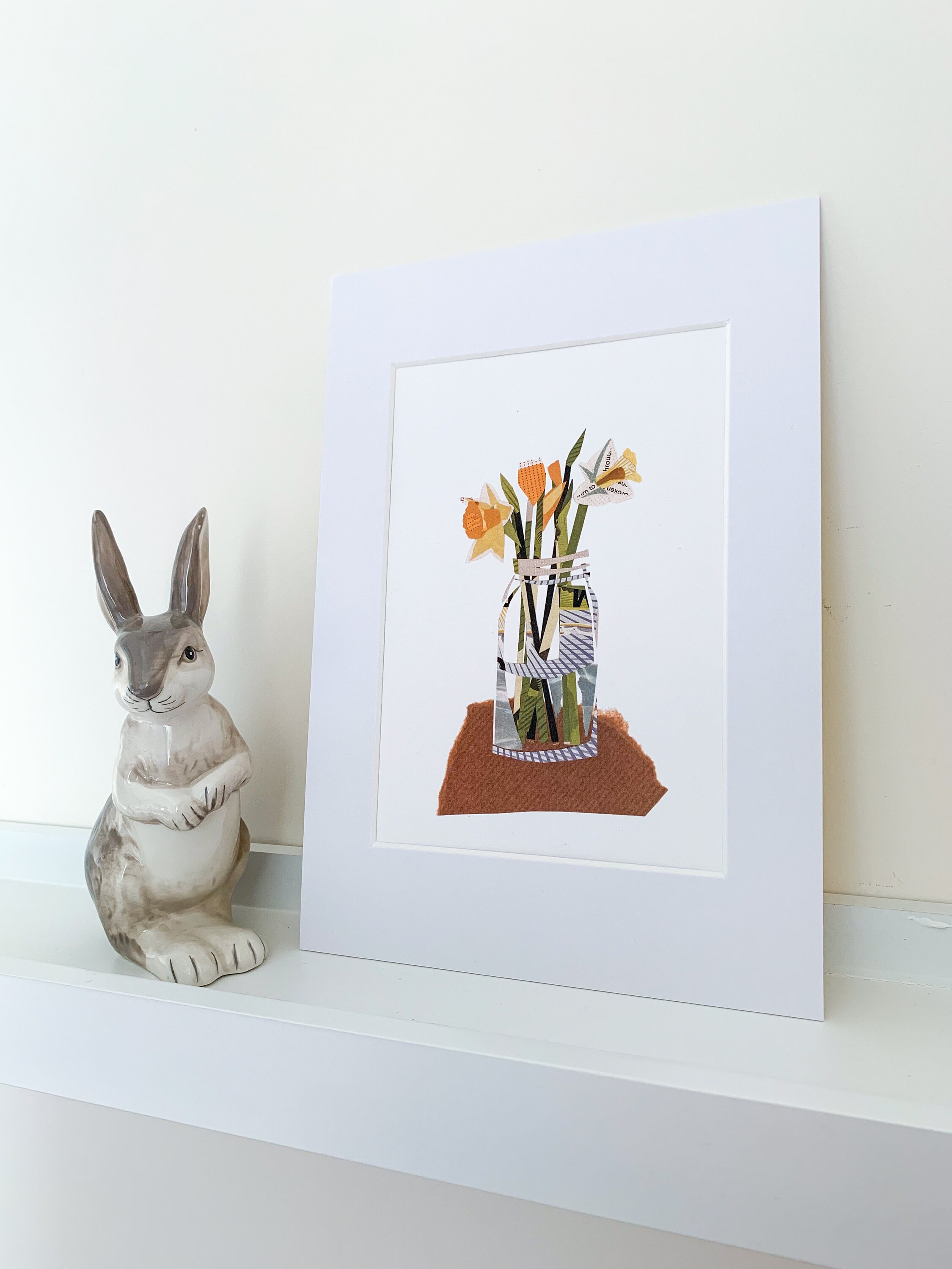 Fentongollan Daffodils, Paper Collage - Etsy.de