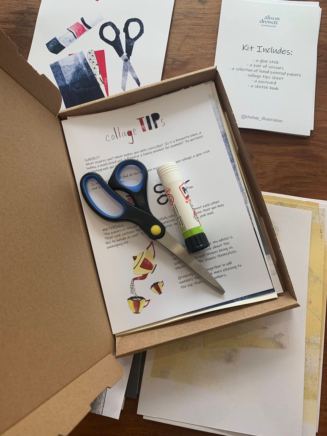 Paper Collage Kit - Etsy