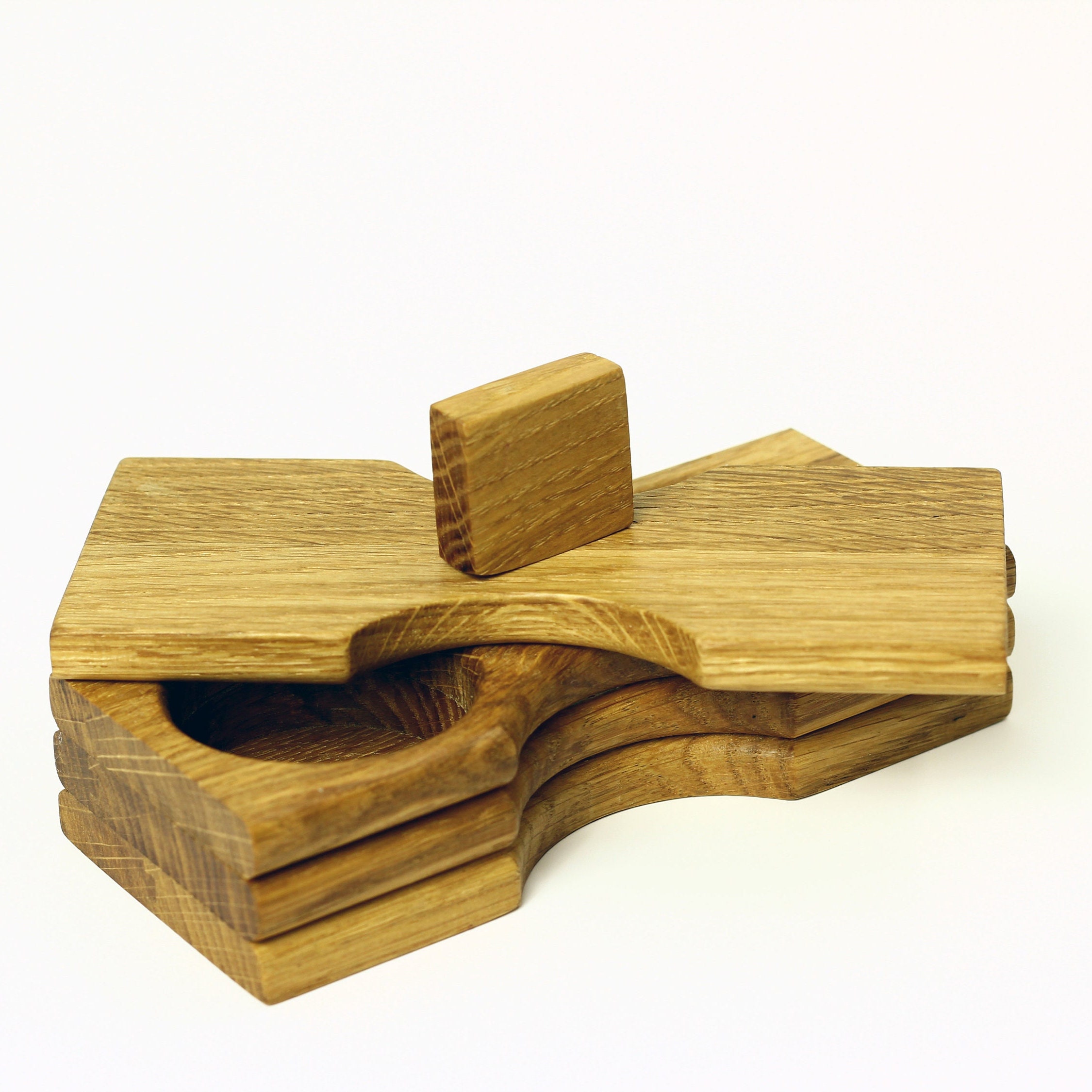 Natural Oak Salt and Pepper Pots. - Etsy
