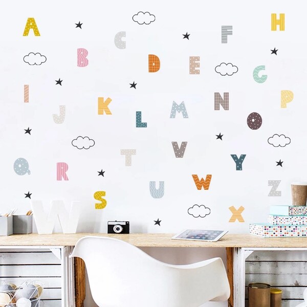 Alphabet Wall Decal - Etsy