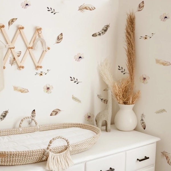 Feather Wall Decals - Etsy