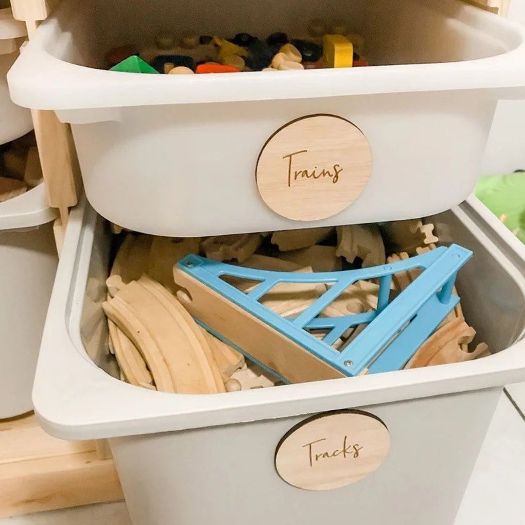 Personalized Kids Toys Sorting Wooden Labels Set - Etsy