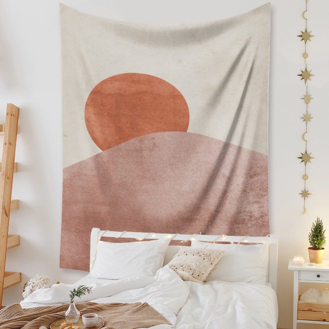Sun Moon Bohemian Tapestry Aesthetic, Tapestry Wall Hanging Vintage ...
