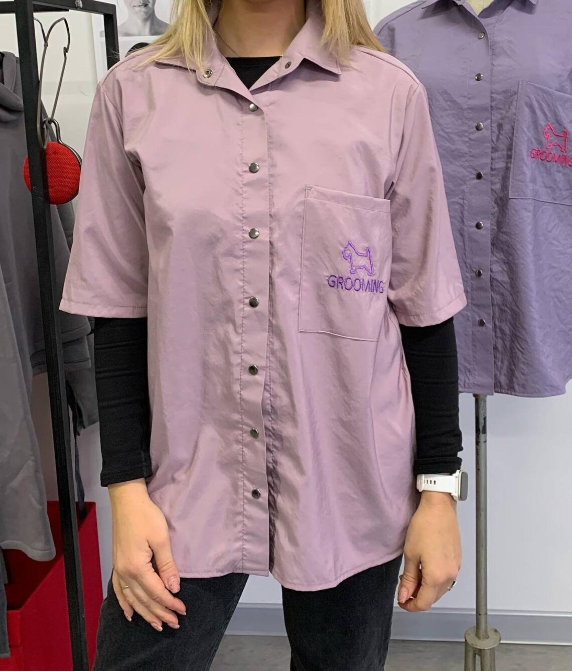 Groomer Women's Shirt Uniform Groom Clothes Grooming Apparel - Etsy