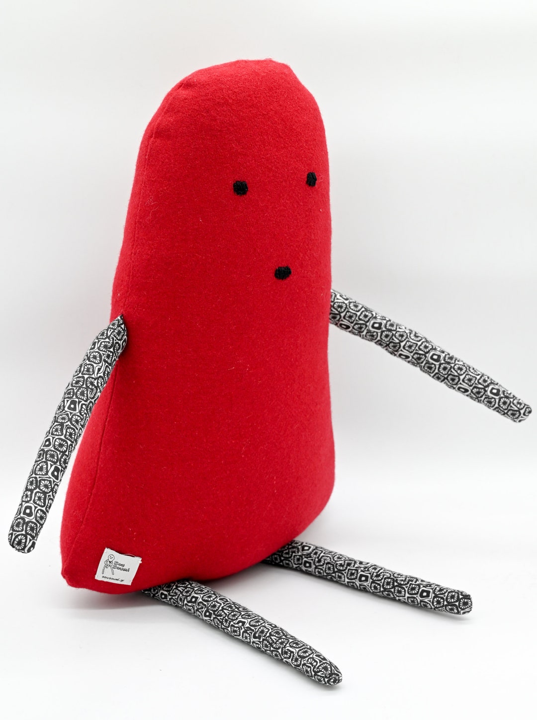 GHOST SOFT TOY, Long Hands and Legs and Handsewed Face, Ghost Plush ...