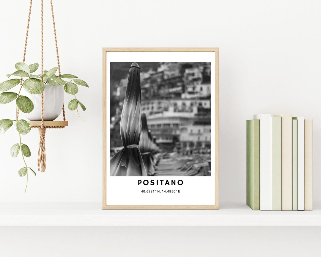 Italy Print POSITANO Italy DIGITAL DOWNLOAD Black and - Etsy