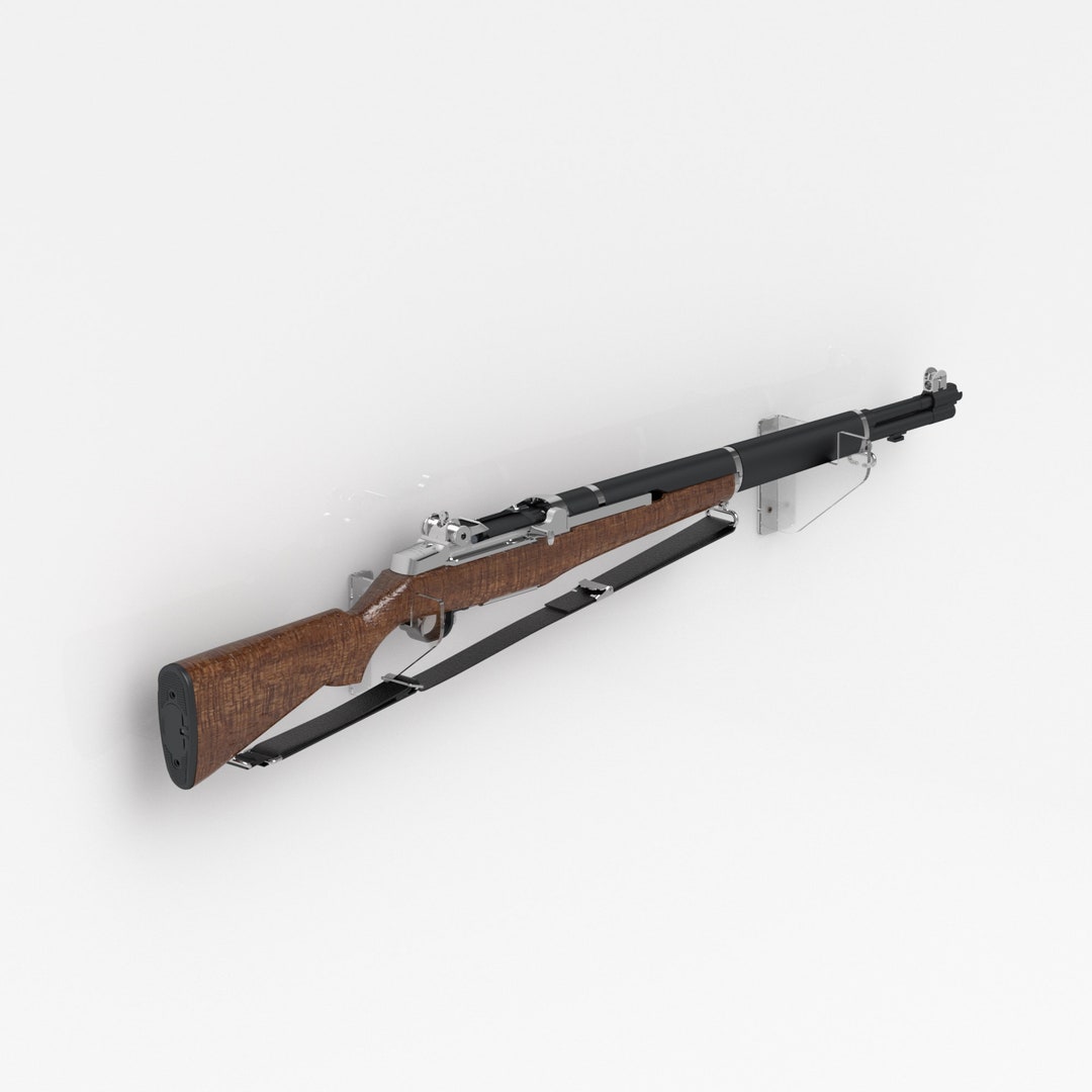 Premium Wall Mounted Rifle Musket Brackets / Rifle Wall Mount Display ...