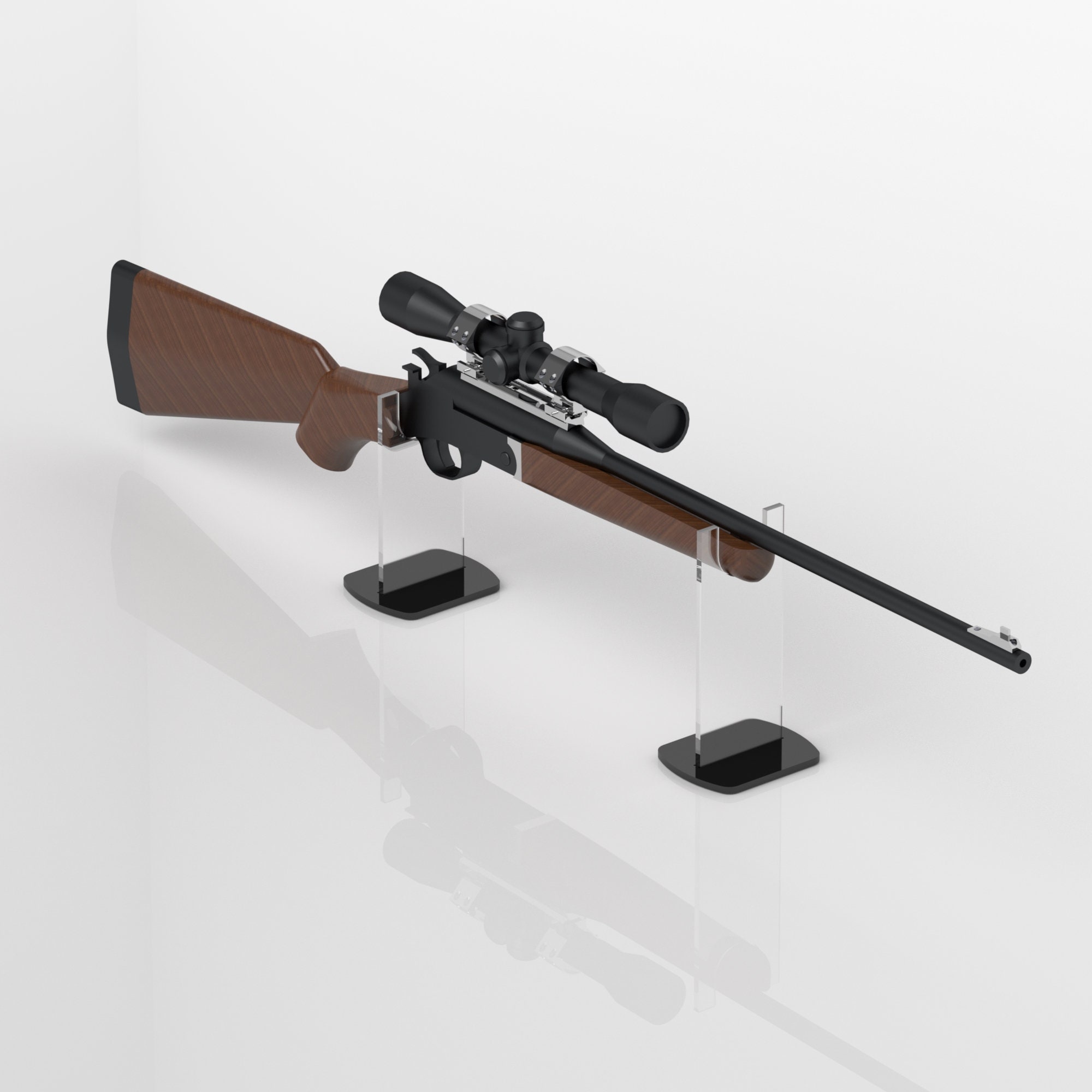 Freestanding Rifle Musket Display Stand / Clear Gun Stand / - Etsy UK