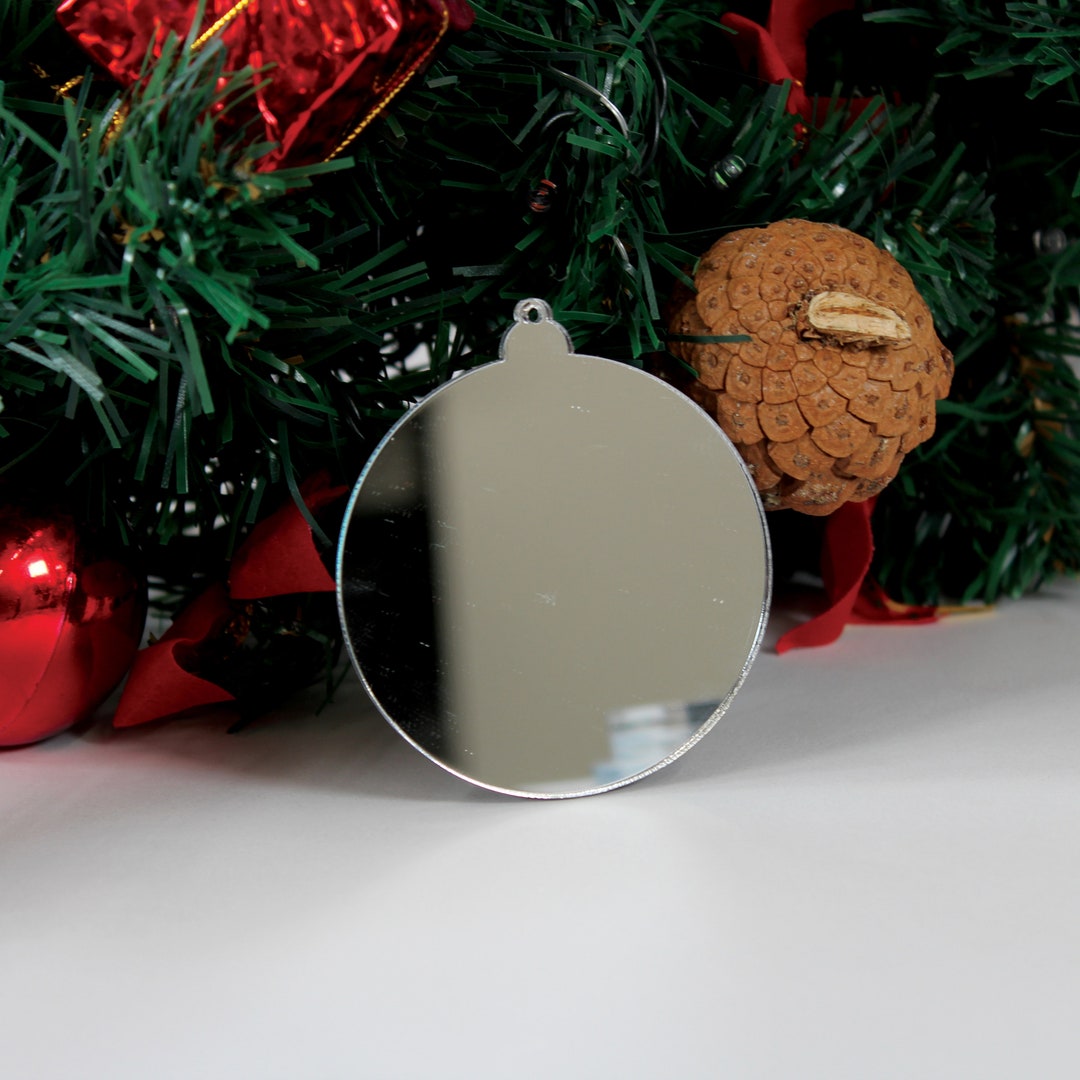 Mirror Christmas Baubles | Perspex Acrylic Baubles | DIY Craft | Tree ...
