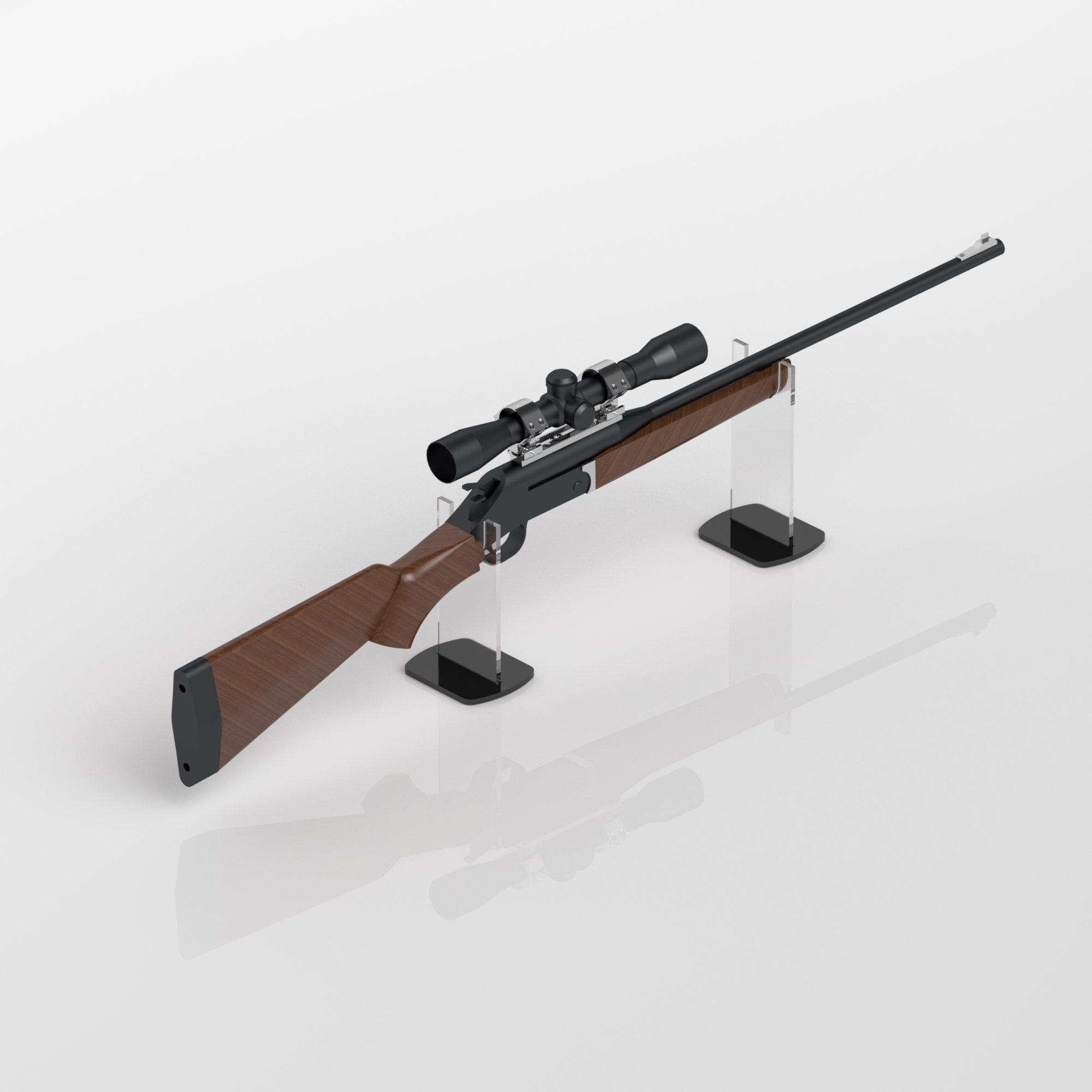 Freestanding Rifle Musket Display Stand / Clear Gun Stand / - Etsy UK