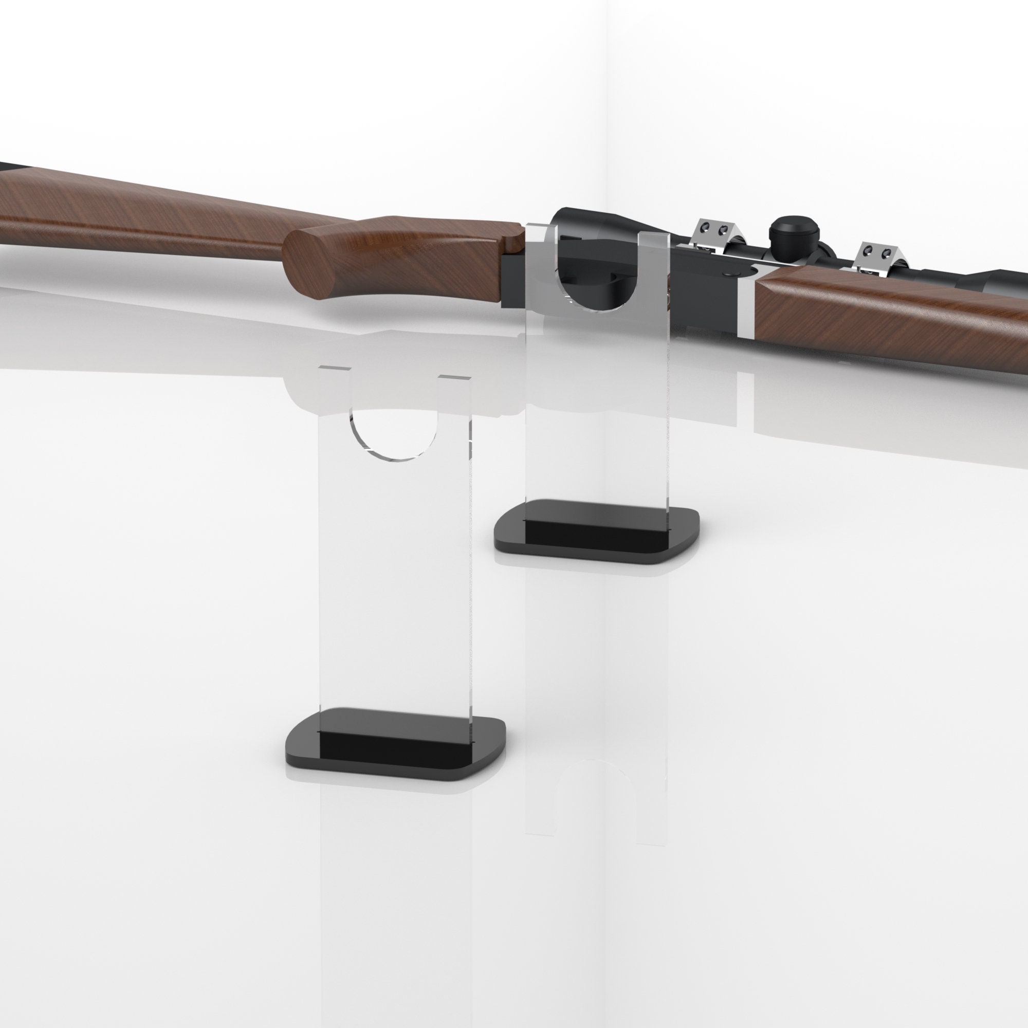 Freestanding Rifle Musket Display Stand / Clear Gun Stand / - Etsy UK