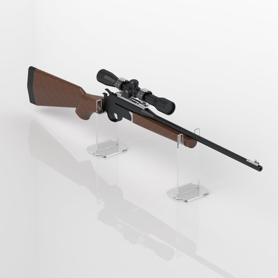 Freestanding Rifle Musket Display Stand / Clear Gun Stand / - Etsy