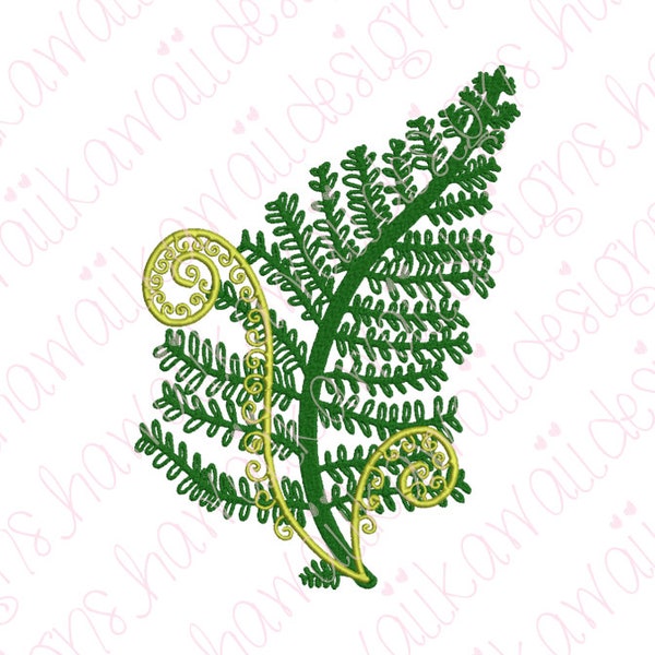 Fern Embroidery - Etsy