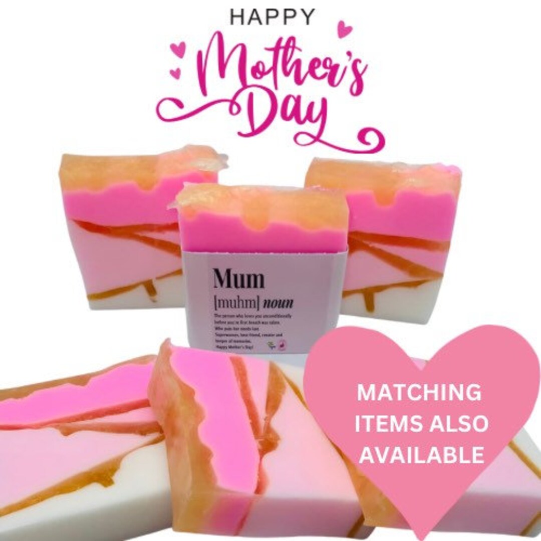 Mothers Day gift, strawberry scented soap, mum gift, mummy gift ...