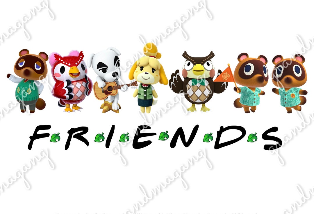 Friends Animal Crossing Transparent PNG - Digital Download - Etsy