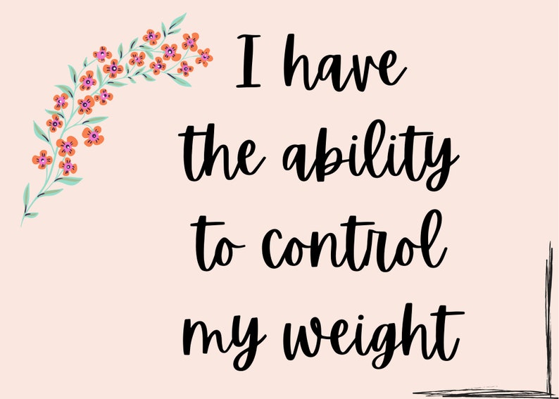 60 Weight Loss Affirmation Cards|digital Download - Etsy