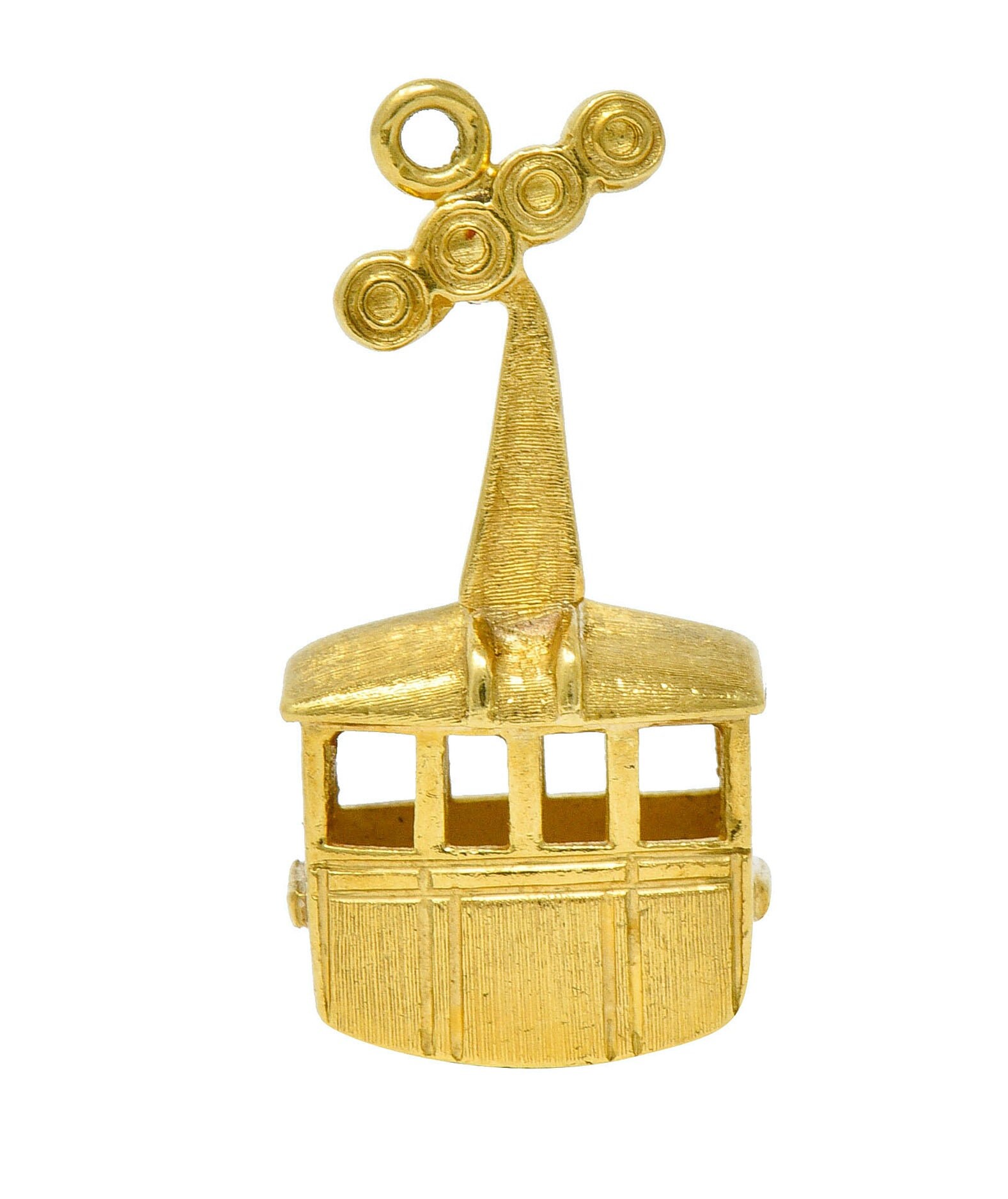 1960's Vintage 18 Karat Gold Cable Car Charm - Etsy