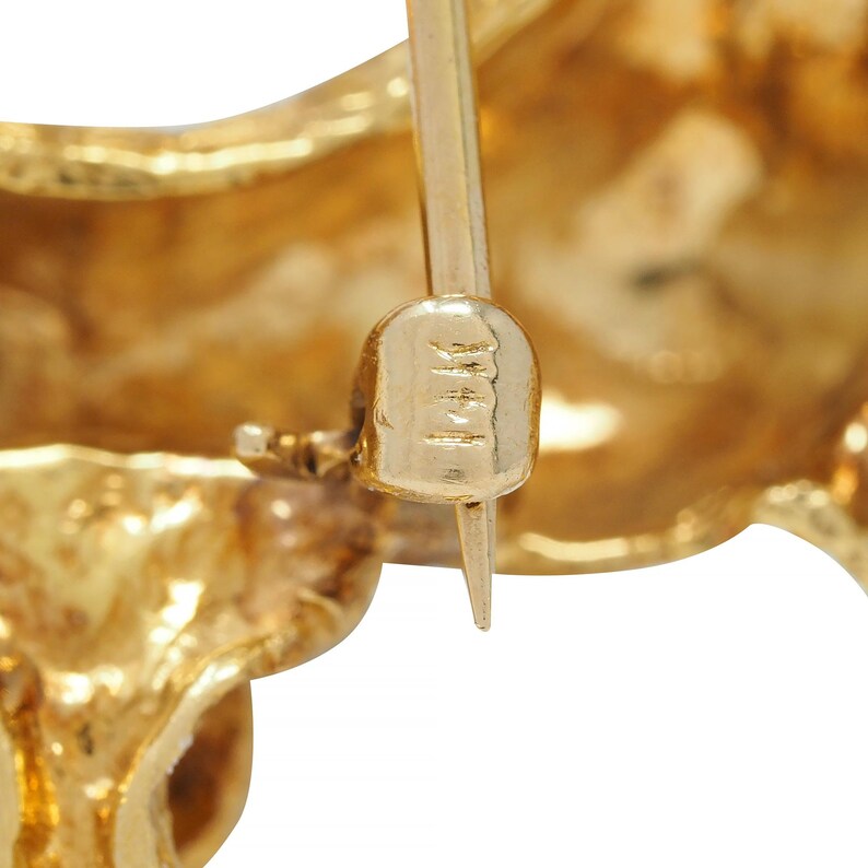 1960's Ruby Diamond Platinum 18 Karat Yellow Gold Whimsical Fox Vintage ...