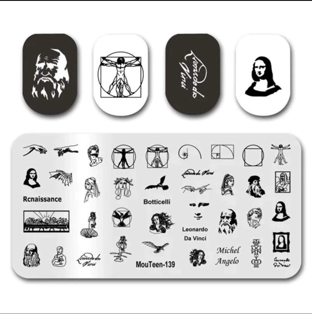 Masterpiece Stamp Plate for DIY Manicure Art Nail Stamping Tool ...