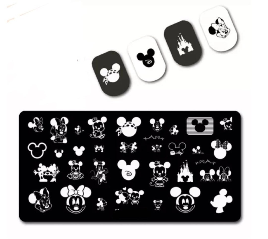 Big Nail Designs Cartoon for Big Nails Stamp Plate for DIY Manicure Art ...