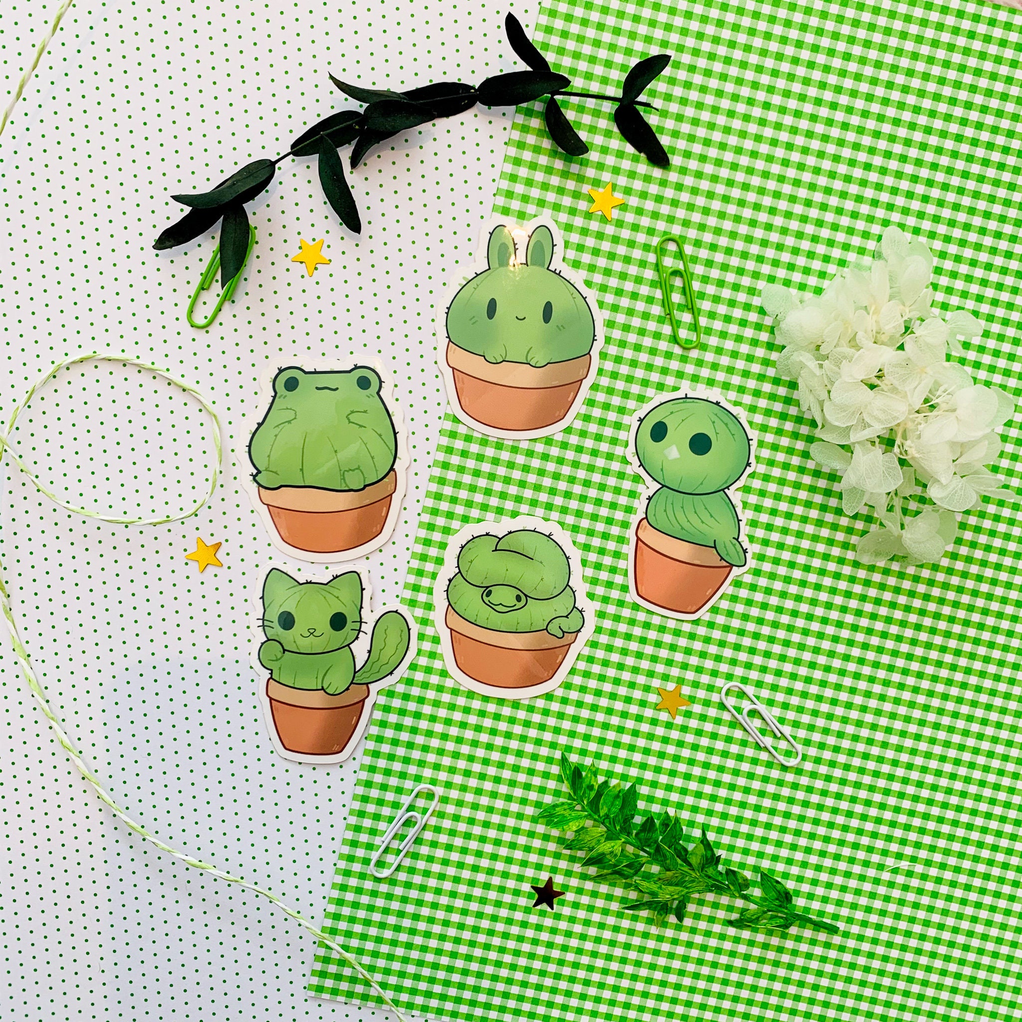 Cacti pets Sticker pack Digital Art & Collectibles etna.com.pe