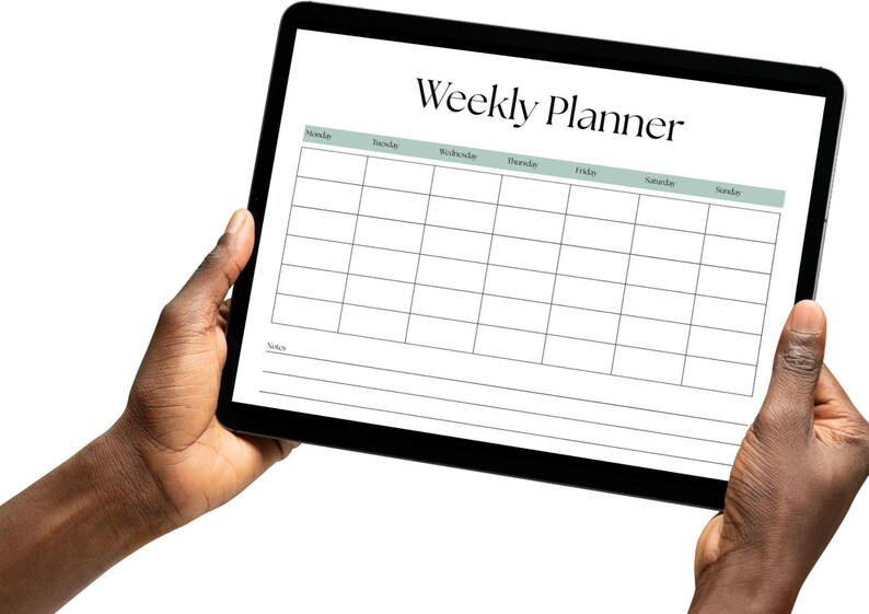 Minimalist Weekly Planner Printable, Editable Canva Schedule (A4 ...