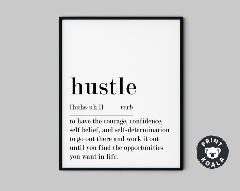 Motivational Prints Set of 3 Prints Hustle Grit Execute - Etsy