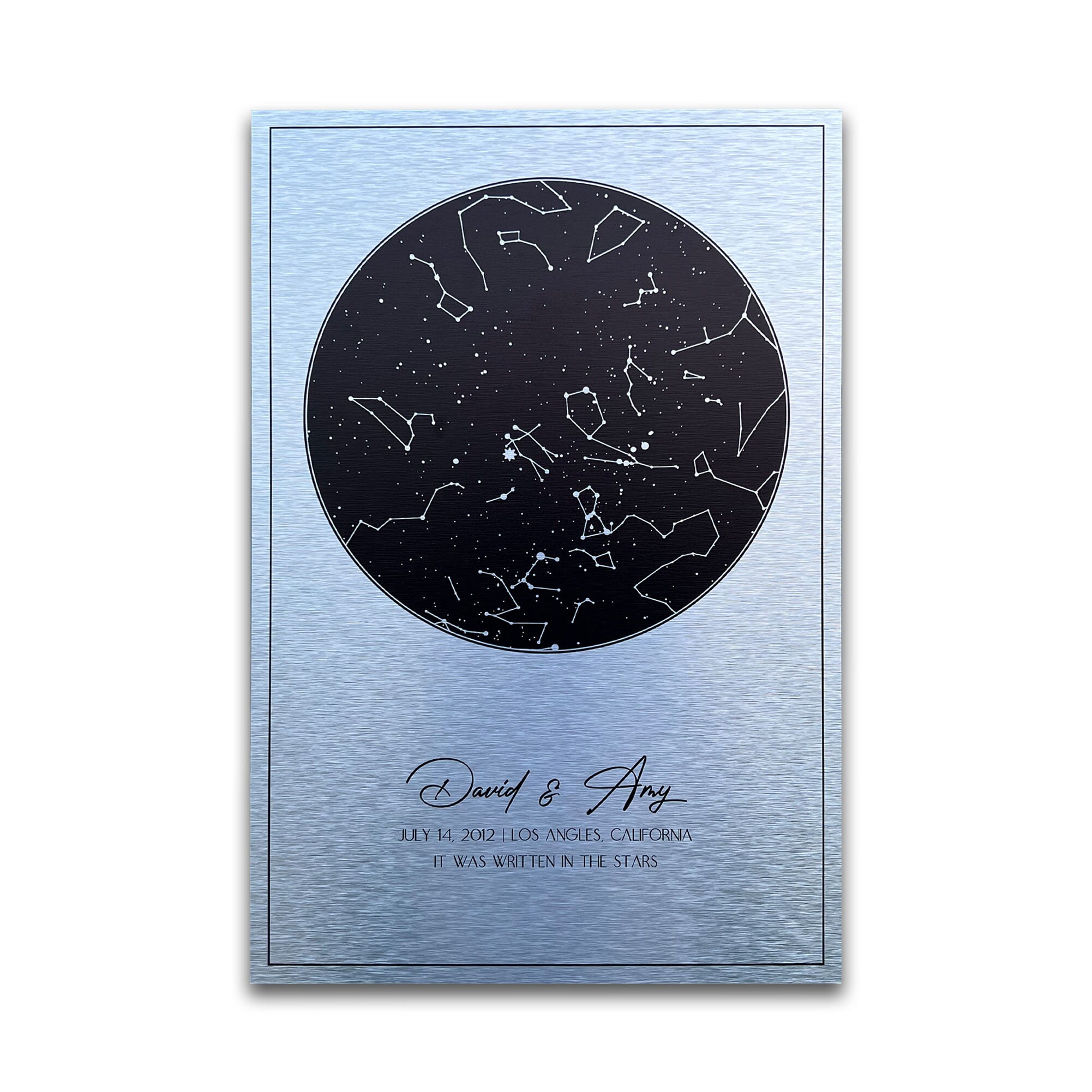 25th Anniversary Gift Silver Star Map Silver Anniversary - Etsy Australia