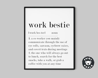 Work Bestie Printable - Etsy