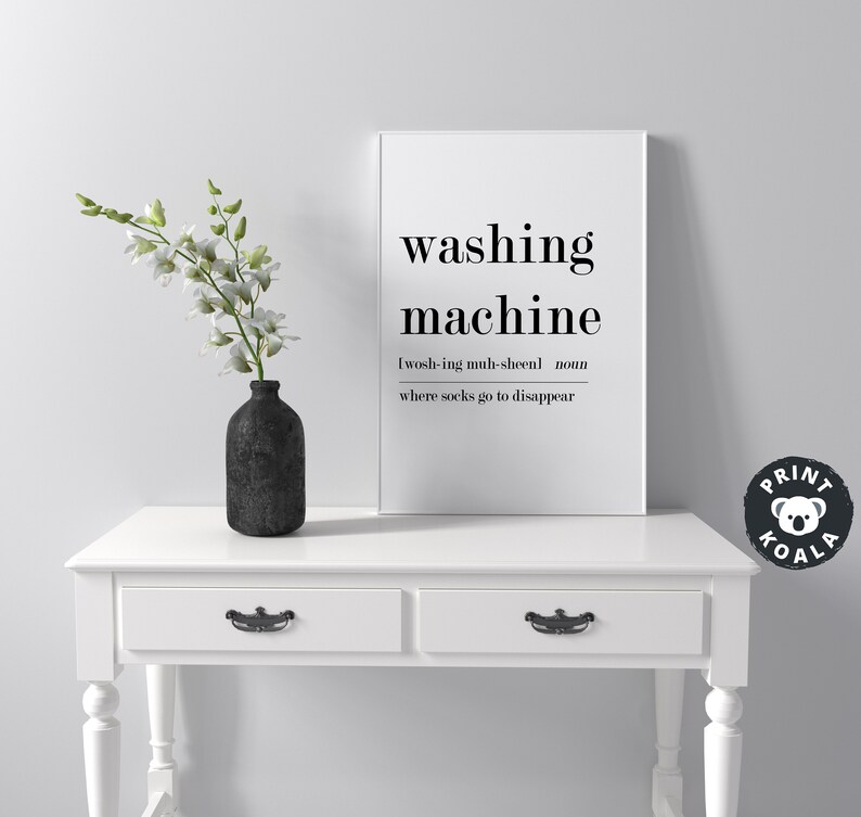 Washing Machine Definition Print Laundry Room Poster Laundry - Etsy