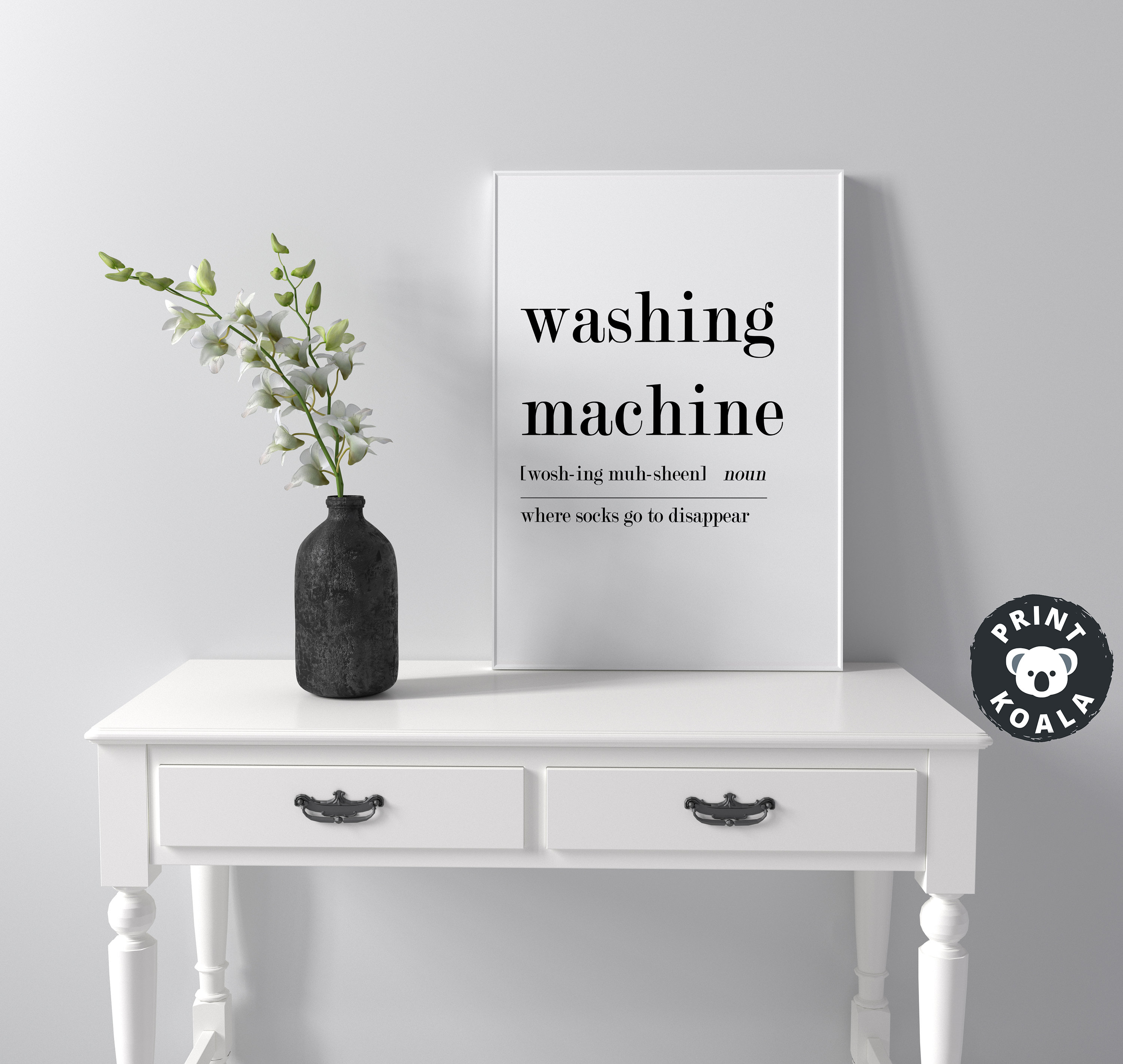 Washing Machine Definition Print Laundry Room Poster Laundry - Etsy