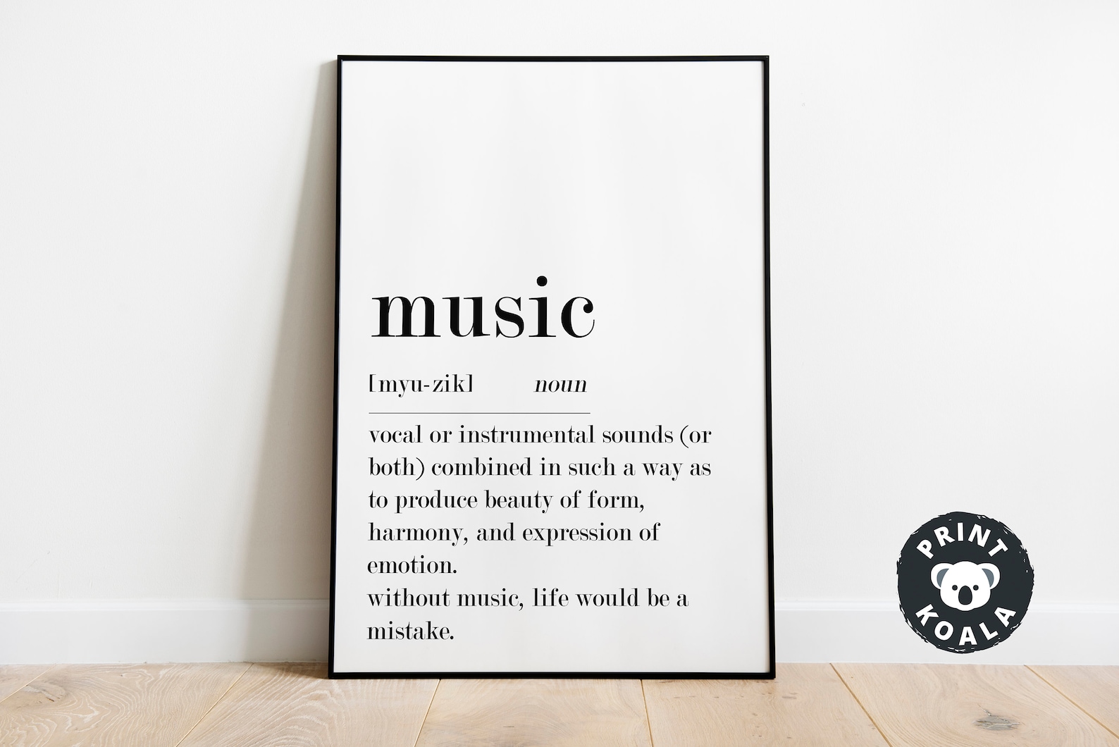 Music Definition Print Printable Artwork Music Teacher Gift - Etsy
