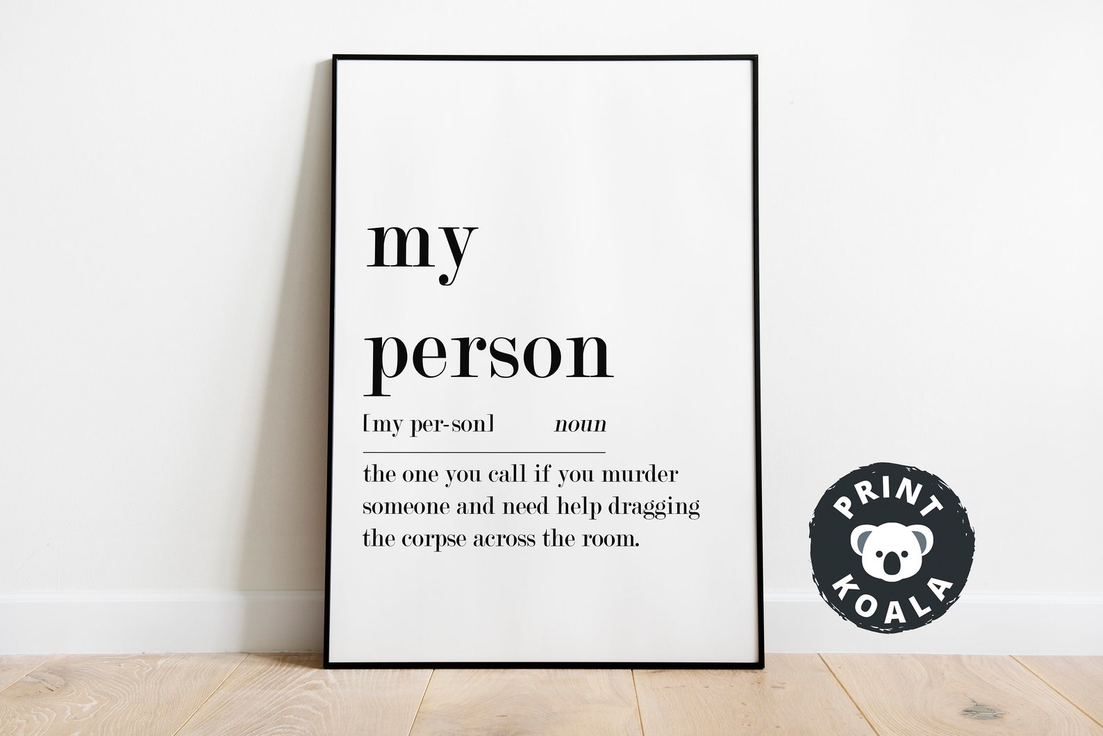 My Person Definition Print You're My Person Best Friend - Etsy