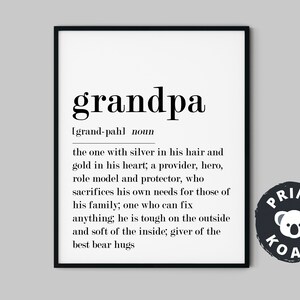 Grandpa Definition, Gifts for Grandpa, Grandpa Gifts, Gifts for Granny ...