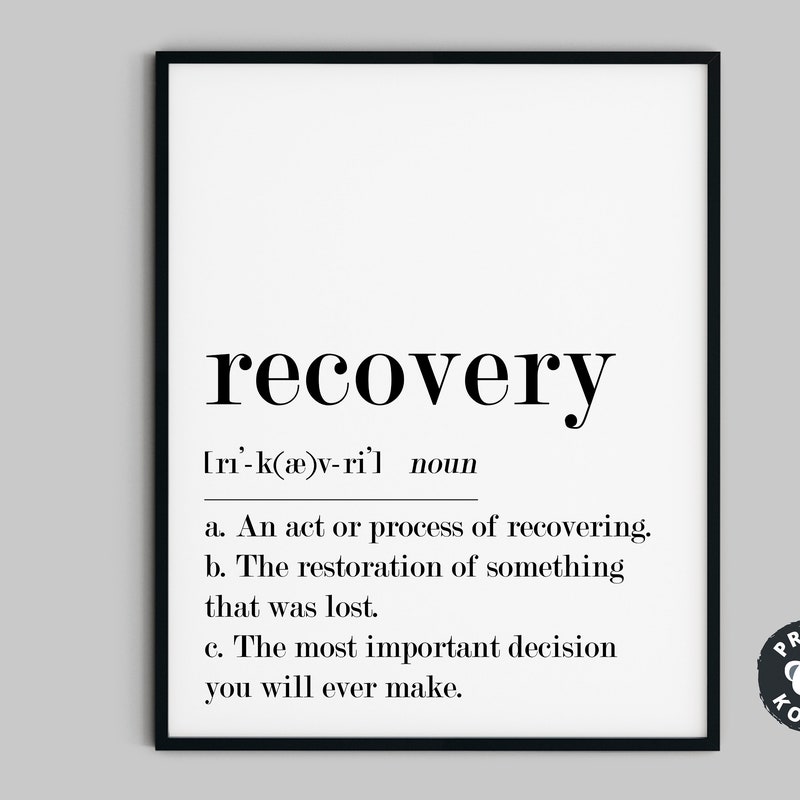 Recovery Posters - Etsy
