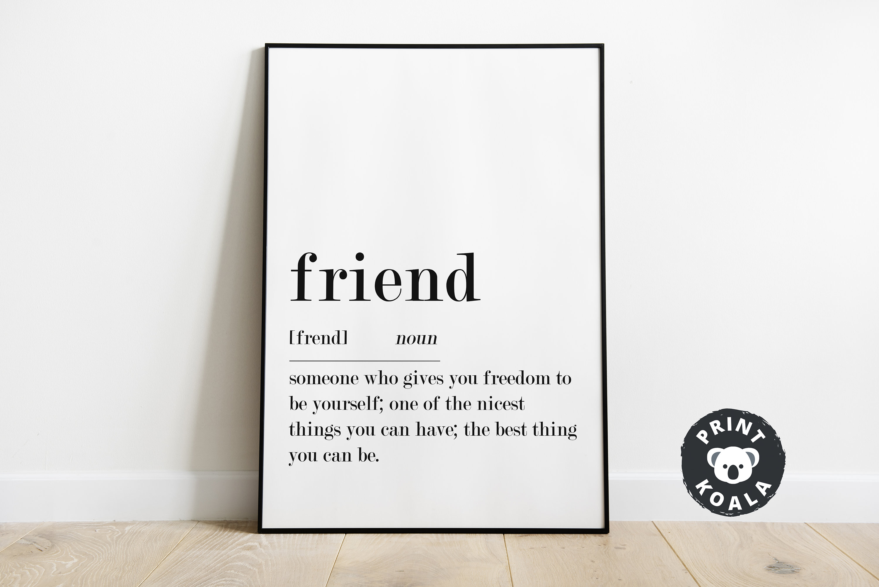 Friend Definition Print Gift for Friend Best Friend Gifts - Etsy