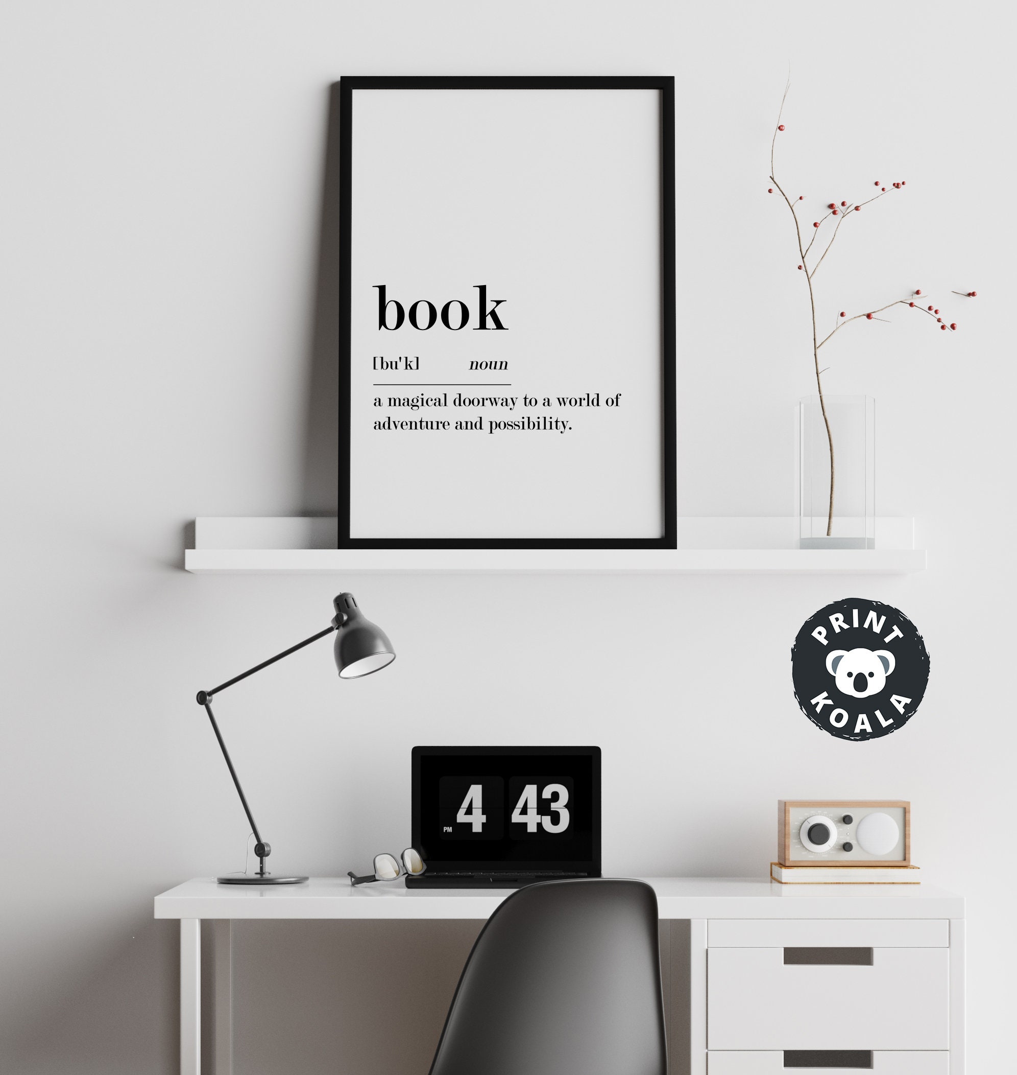 Book Definition Print Book Print Book Lovers Gift Book Art - Etsy