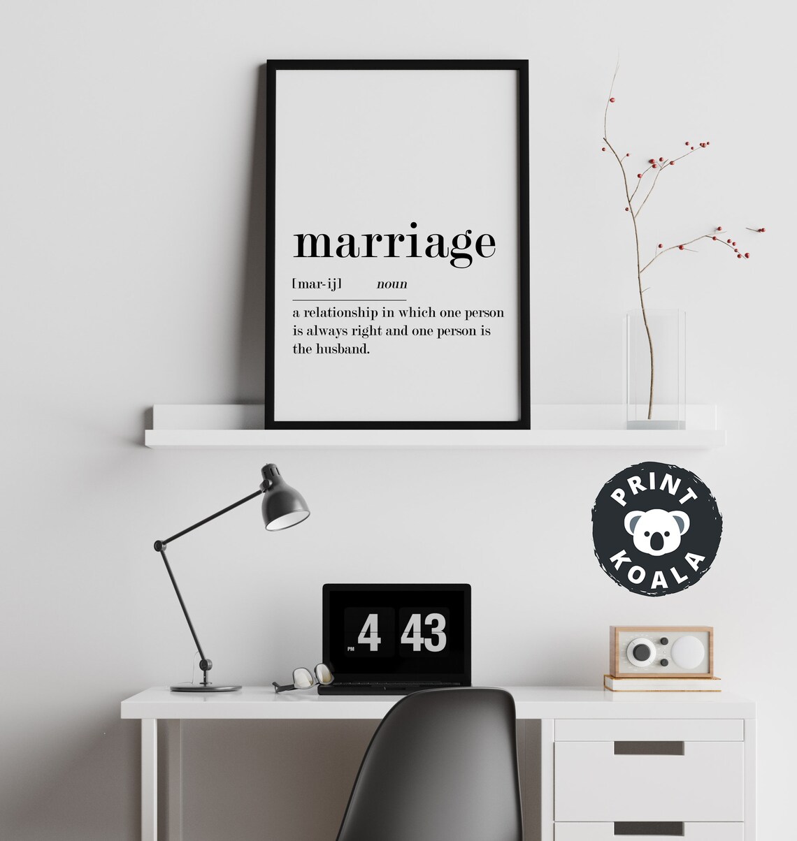 Marriage Definition Print Bedroom Prints Marriage Poster - Etsy