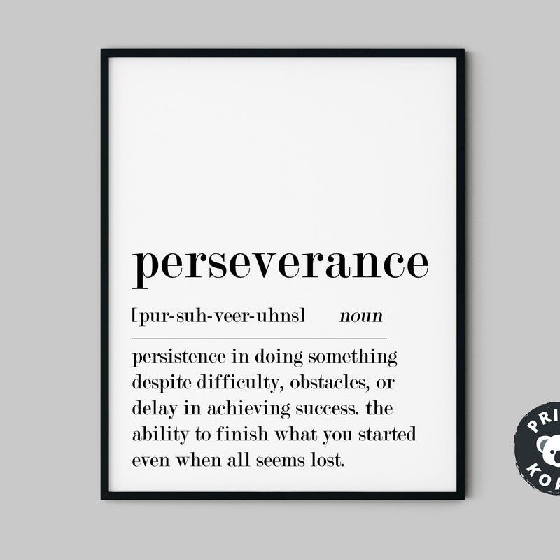 Perseverance Print - Etsy